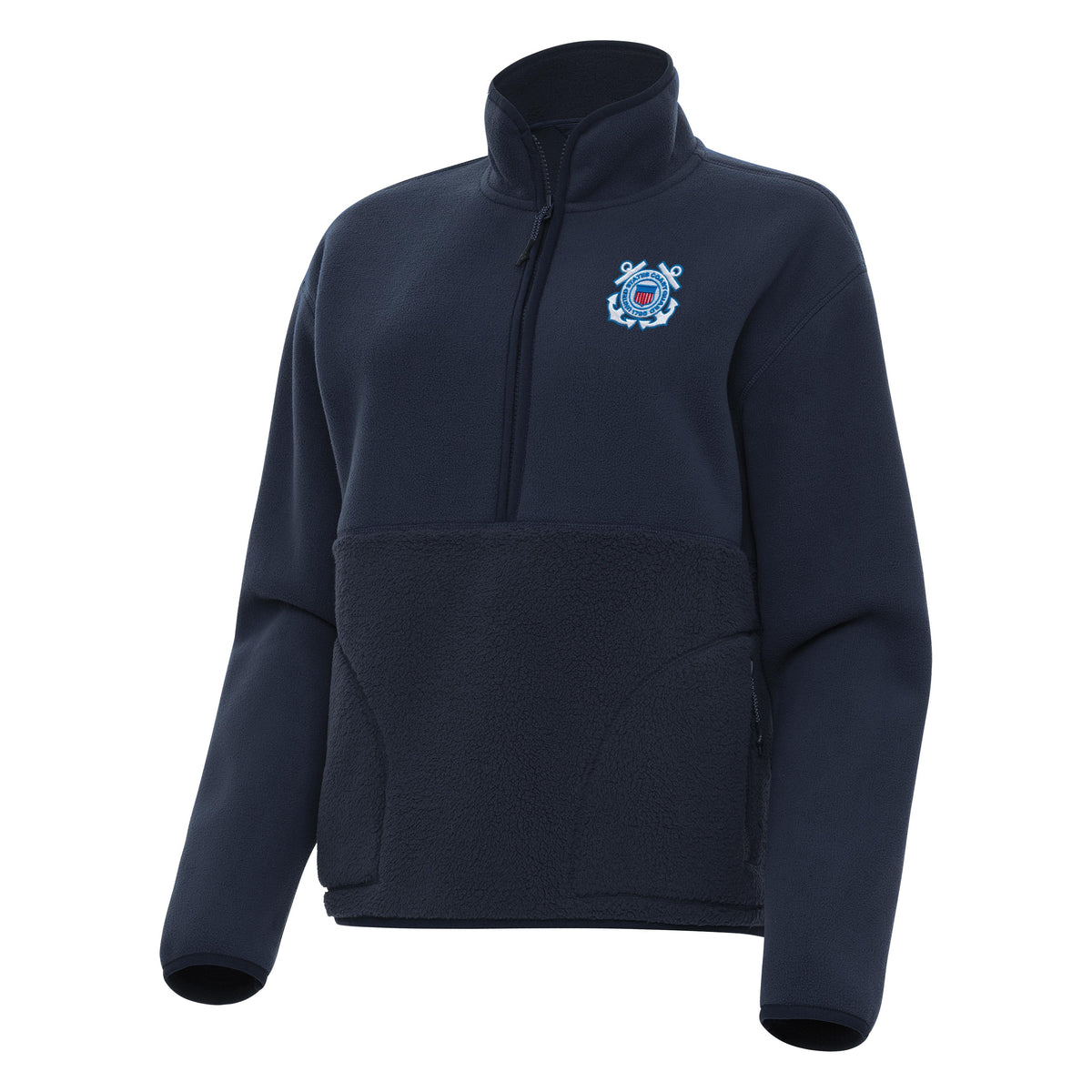 Coast Guard Womens Figure Quarter Zip Pullover – Antigua Apparel