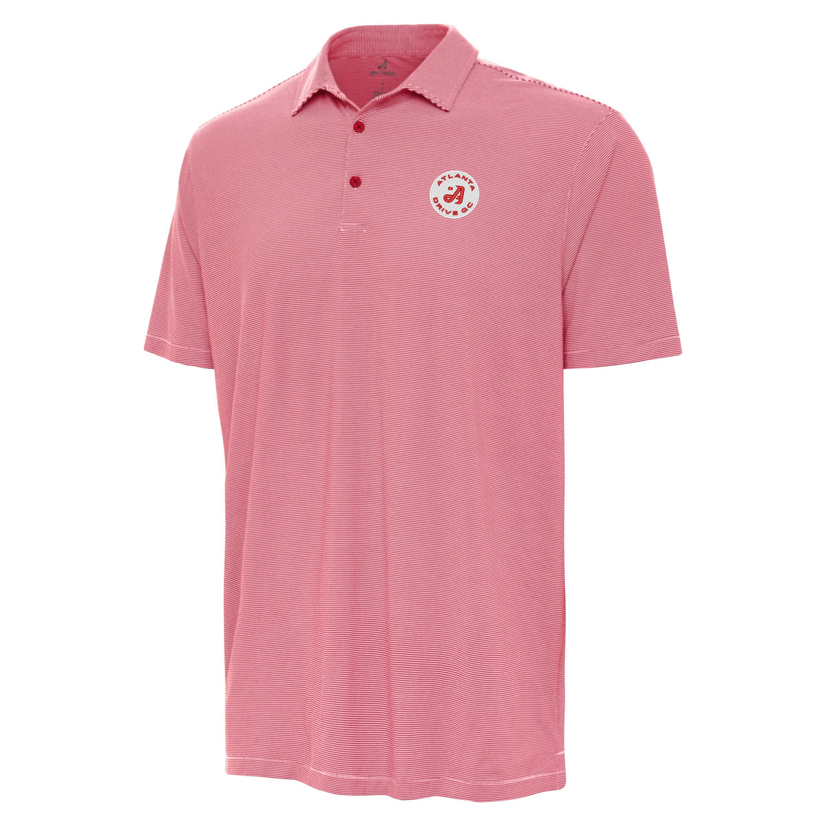 Atlanta Drive Golf Club White Logo Background Twine Polo – Antigua Apparel