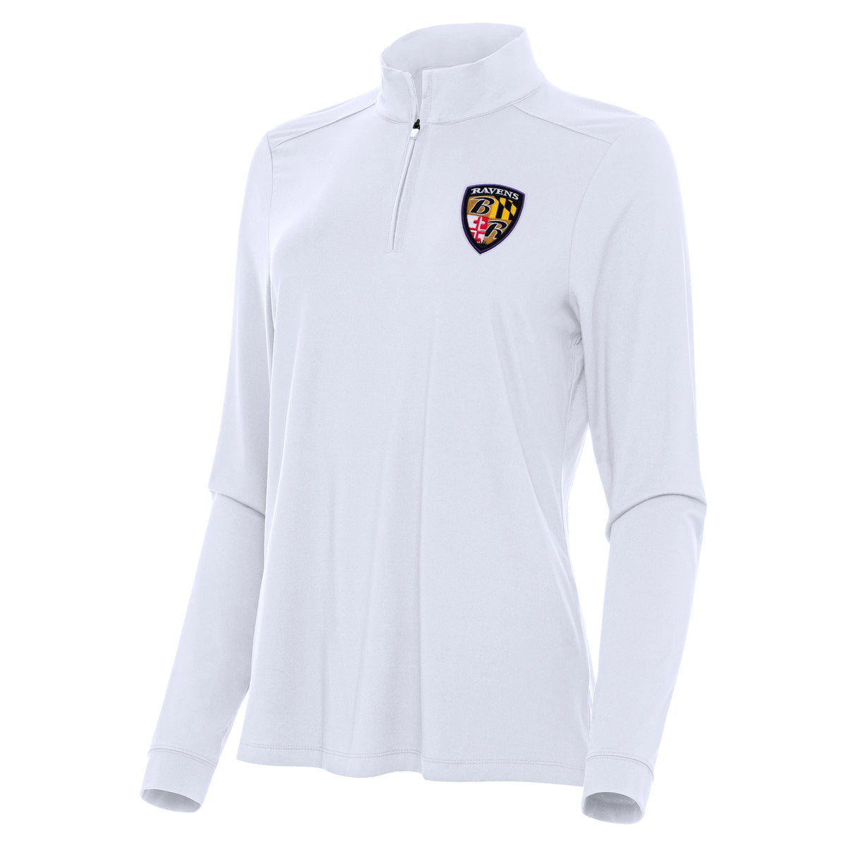 Baltimore Ravens Throwback Womens Intent Quarter Zip Pullover – Antigua ...