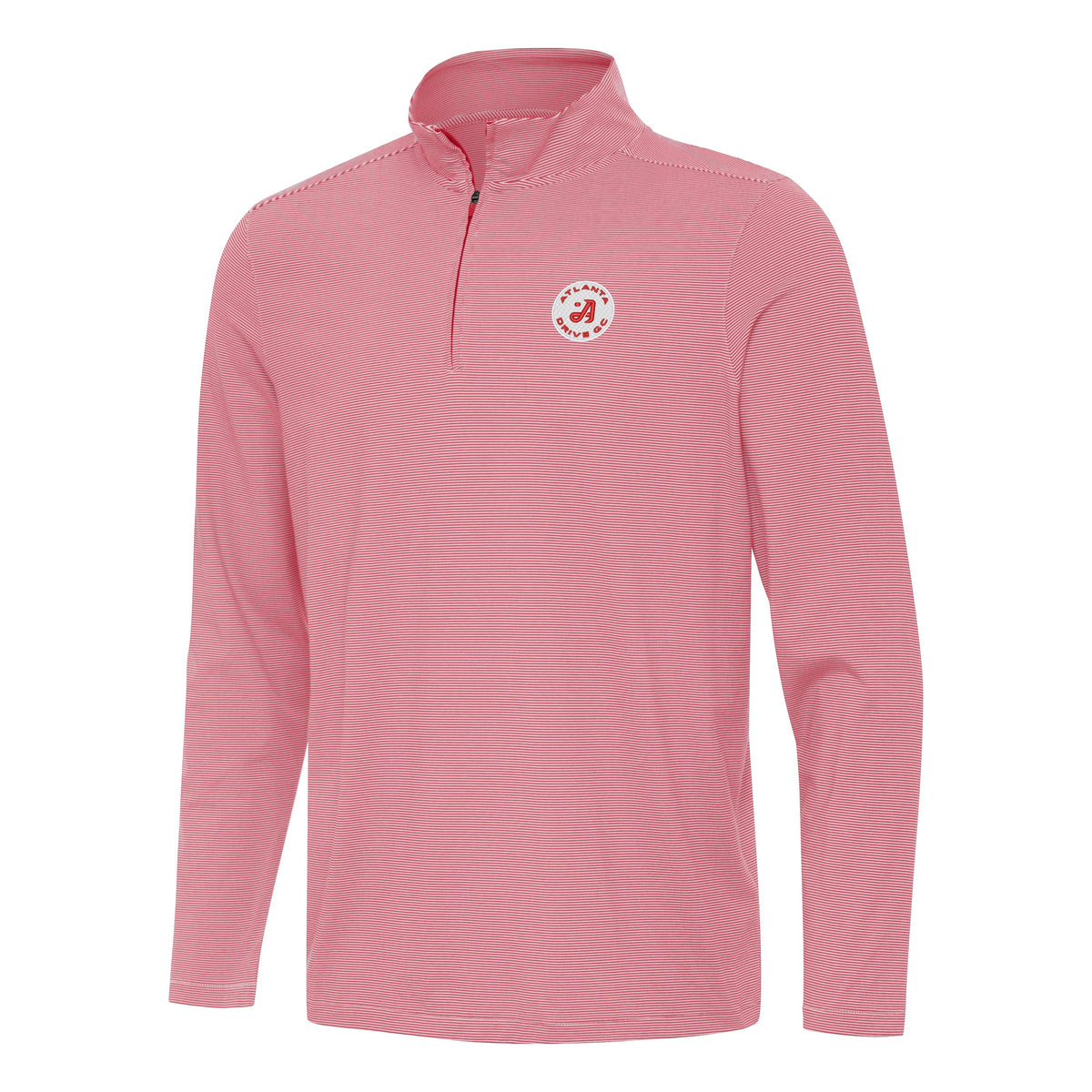 Atlanta Drive Golf Club White Logo Background Twine Quarter Zip Pullov ...
